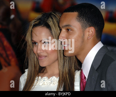 Theo Walcott and sister Holly Walcott Spider-Man 3 premiere held at the ...
