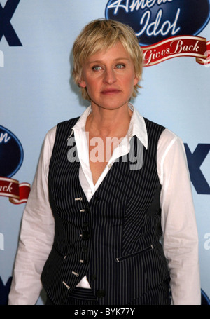 Ellen Degeneres at the American idol Gives Back Press Room at the ...