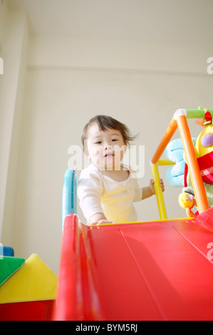 Low angle view of a baby girl Stock Photo - Alamy