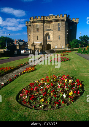 Court House and gardens, Carlisle Park, Morpeth, Northumberland Stock ...