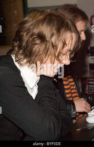 Johnny Borrell The lead singer of Razorlight records a new song in ...