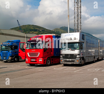 Trucks, long distance lorries Stock Photo - Alamy
