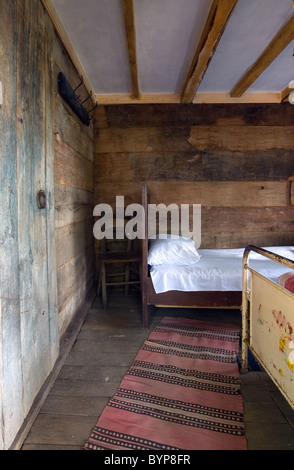 Serbian traditional architecture, interiors and exteriors of a wooden ...