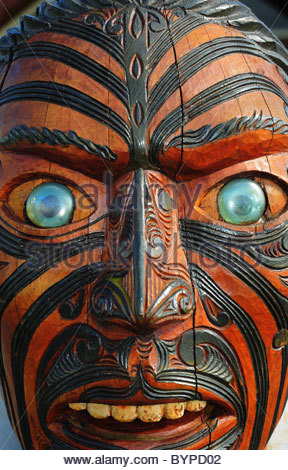 Maori sculptures in New Zealand Stock Photo: 34299184 - Alamy