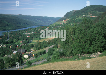 Ål i Hallingdal, Mountain Village in Norway Stock Photo - Alamy