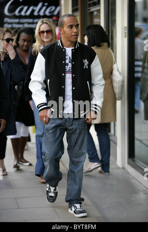 Lewis Hamilton and his new friend out shopping together, checking out ...