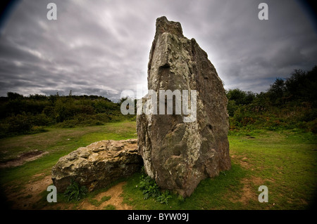 The Long Stone, Mottistone, Isle of Wight, England, UK, GB Stock Photo ...