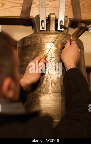 Campanologist at work Stock Photo - Alamy