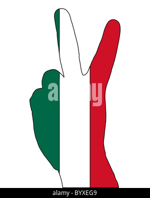 Mexican finger signal Stock Photo - Alamy