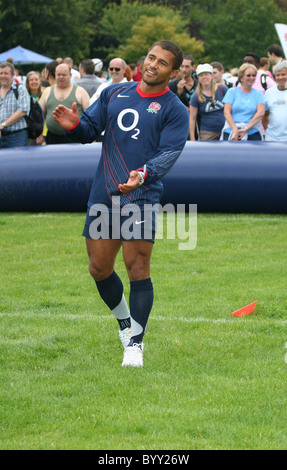 Jason Robinson O2 Scrum In The Park with the England rugby squad at ...