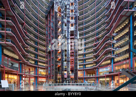 interior of the James R. Thompson Center atrium shopping mall Chicago ...