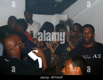 Sean Combs aka P Diddy and his entourage promoting his Sean John ...