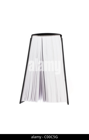 Thick black book isolated on white background Stock Photo - Alamy