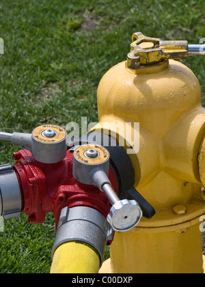 The close-up of hydrant and water hoses Stock Photo: 59794199 - Alamy