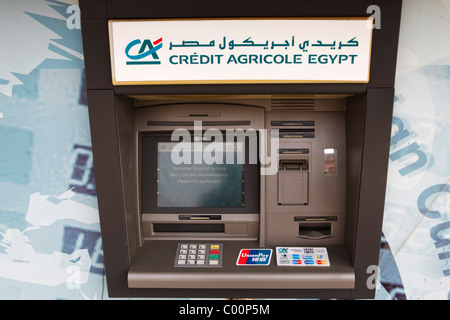 Credit Agricole bank atm cash point, France Stock Photo - Alamy