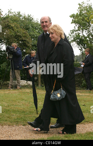 Russ Abbot and wife Patricia Simpson The funeral of comedian Mike Reid ...