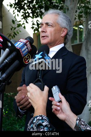 Lawyer Mark Vincent Kaplan arriving at Madeo restaurant Los Angeles ...