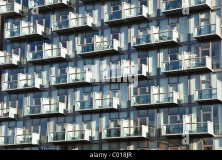 The Abito apartment block, at Salford Quays, Manchester, England, UK ...