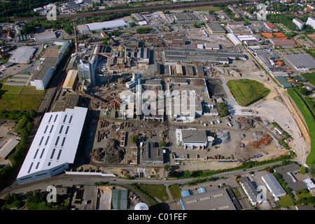 Aerial view, Aurubiswerk plant, Aurubis, the largest copper producer in ...