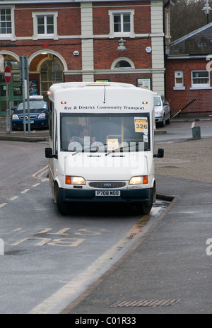 Community transport minibus Stock Photo - Alamy