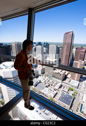 Calgary Tower, Observation Deck, Glass Floor, Calgary, Alberta, Canada ...