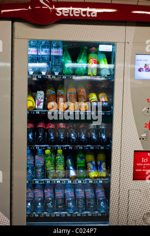 Paris, France, Detail, Metro Automatic Tickets Vending Machine, inside ...