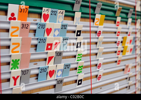 Traditional scheduling board for timetable, manpower planning Stock ...