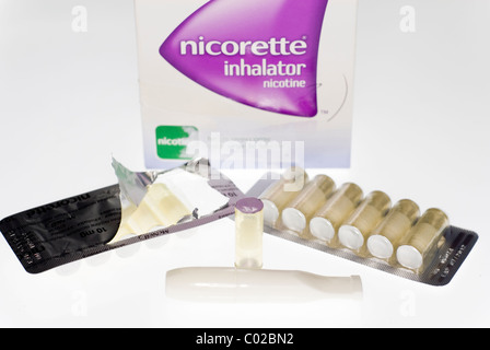 One Box of Nicorette Inhalator and Cartridges Stock Photo - Alamy