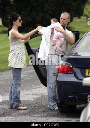 Edel Lynch and Michael Barret leaving Kinnity Castle the morning after ...
