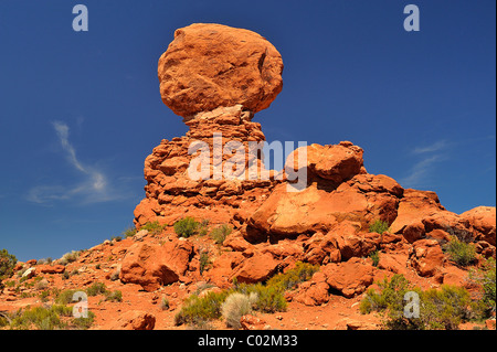 Rock Formation near Balanced Rock, in Arches National Park, Utah Stock ...