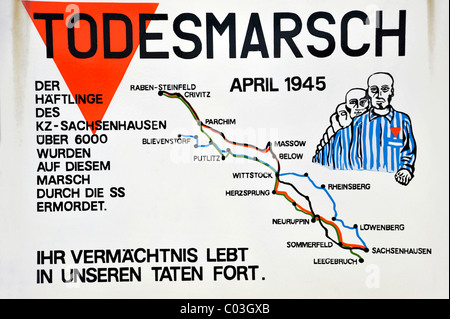 Memorial to commemorate the death march of concentration camp prisoners ...