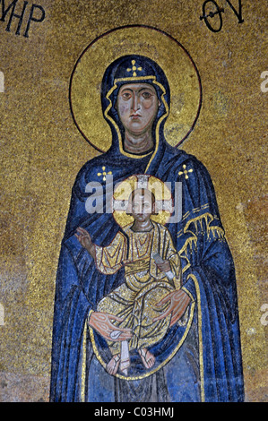 Frescoes of the Virgin Mary in the apse, Church of the Virgin, Gelati ...
