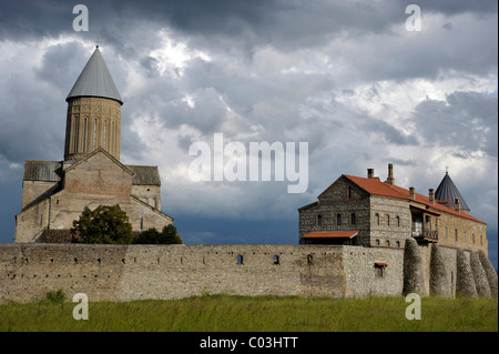 Stormy atmosphere, monastery, St. George's Cathedral in Alaverdy ...
