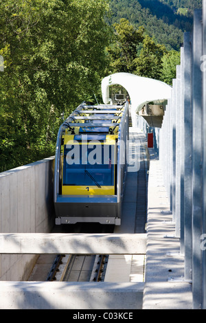 Austria, Tyrol, Innsbruck, Hungerburgbahn funicular station designed by ...