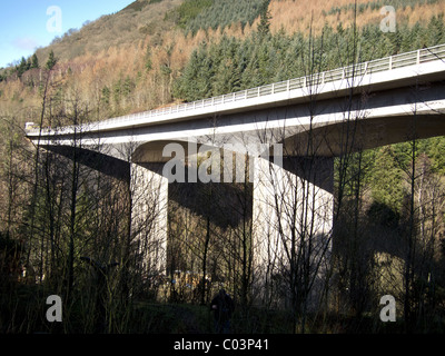 The concrete Greta Bridge in the Brundholme wood area of Keswick ...