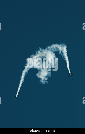 The Blades Aerobatic Display Team, Royal Air Forces Association, taking ...