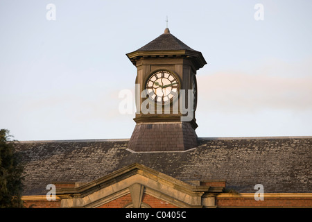 Clock tower and turret on grade 1 listed building that is Bruce Castle ...