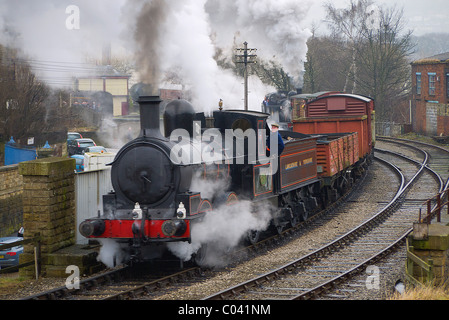 Lancashire and Yorkshire Railway 0-6-0 steam railway locomotive as LNER ...