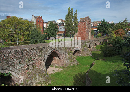The Old Exe Bridge Exeter Devon UK Stock Photo - Alamy