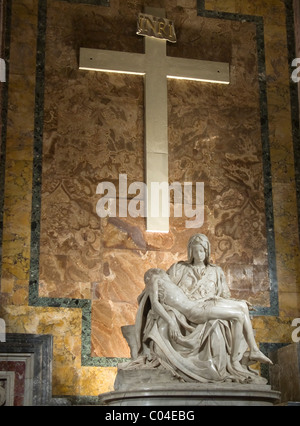Pieta statue of the Virgin Mary cradling the dead body of Jesus, St ...