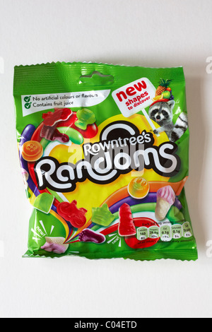 Rowntree's Randoms sweets, assorted fruit flavoured jellies, spread on ...