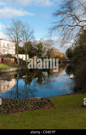 Castle Pool in Hereford Stock Photo - Alamy