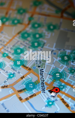 police.uk crime map of manchester Stock Photo - Alamy