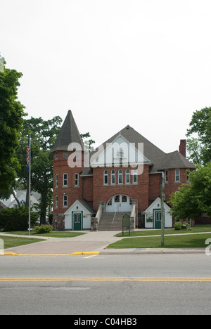 Downtown Stockbridge; Village of Stockbridge Michigan USA Stock Photo ...
