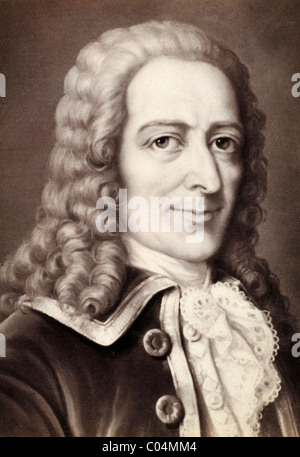 Voltaire (Francois Marie Arouet) (1694-1778). French writer of the ...