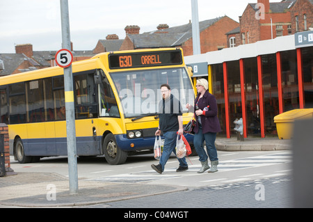 Wigan bus station Stock Photo - Alamy