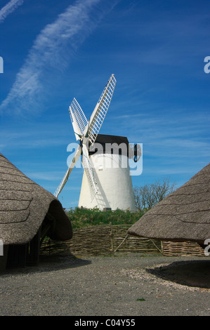 Llynon Mill and Iron Age huts in Wales Stock Photo - Alamy