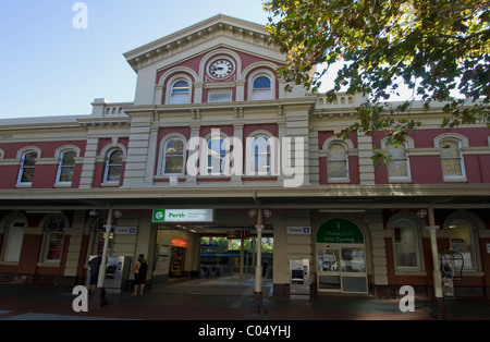 Central train station of Perth, Western Australia. The photography ...