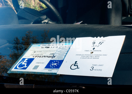 Disabled parking permit badge car park disability space spaces ...