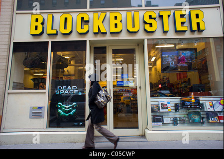 A Blockbuster DVD rental store in the U.K Stock Photo - Alamy
